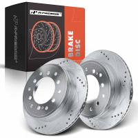 China Rear Drilled Brake Rotors for Toyota 4Runner 2010-2021 FJ Cruiser Lexus GX460 for sale