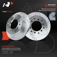 China Rear Drilled Brake Rotors for Toyota 4Runner 2010-2021 FJ Cruiser Lexus GX460 for sale