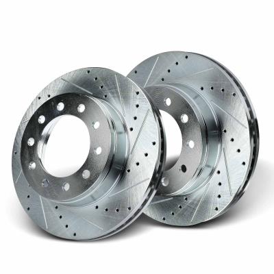 China Front Drilled Brake Rotors for Ford F-350 Super Duty 2015-2016 F-450 Super Duty for sale
