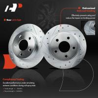 China Rear Drilled Brake Rotors for Buick LeSabre Cadillac Oldsmobile Aurora Pontiac for sale