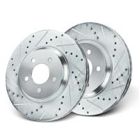 China Front Drilled Brake Rotors for Ford Mustang 2005-2014 V6 3.7L V8 4.6L for sale