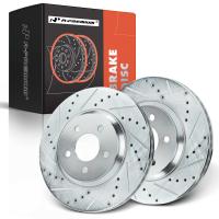 China Front Drilled Brake Rotors for Ford Mustang 2005-2014 V6 3.7L V8 4.6L for sale