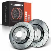 China Rear Drilled Brake Rotors for BMW X3 2004-2011 L6 2.5L 3.0L for sale