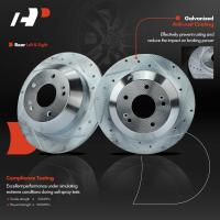 China Rear Drilled Brake Rotors for Hyundai Santa Fe 2010-2018 Kia Sedona Sorento for sale