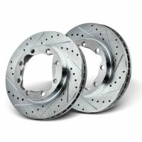 China Front Drilled Brake Rotors for Chevrolet K3500 Dodge Ram 2500 3500 GMC for sale