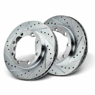 China Front Drilled Brake Rotors for Chevrolet K3500 Dodge Ram 2500 3500 GMC for sale