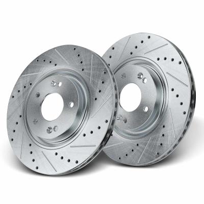 China Front Drilled Brake Rotors for Hyundai Sonata Azera Nexo Kia Optima Sportage for sale