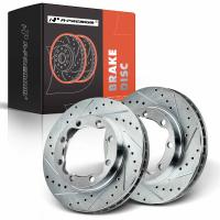 China Front Drilled Brake Rotors for Chevrolet K3500 Dodge Ram 2500 3500 GMC for sale