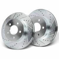 China Front Drilled Brake Rotors for Jeep Liberty 2002-2007 L4 2.4L L4 2.8L V6 3.7L for sale