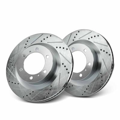 China Front Drilled Brake Rotors for Toyota 4Runner 2010-2020 Lexus GX460 2010-2021 for sale
