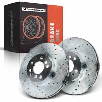 China Front Drilled Brake Rotors for BMW E53 X5 2000-2006 3.0L 4.4L for sale