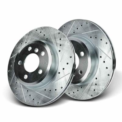 China Front Drilled Brake Rotors for BMW X3 2004-2010 2.5L 3.0L for sale