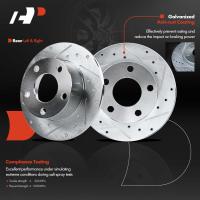 China Rear Drilled Brake Rotors for Audi 100 A6 Quattro S6 Volkswagen Passat for sale
