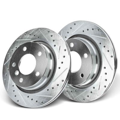 China Rear Drilled Brake Rotors for BMW E46 323Ci 2000 323i 325Ci 328i 328Ci for sale