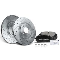 China Front Drilled Rotors & Ceramic Brake Pads for Hyundai Sonata 2015 Tucson Kia for sale