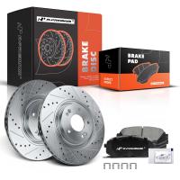 China Front Drilled Rotors & Ceramic Brake Pads for Hyundai Sonata 2015 Tucson Kia for sale