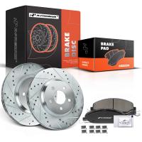 China Front Drilled Rotors & Ceramic Brake Pads for Ford Mustang 2005-2011 for sale