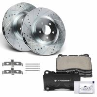China Front Drilled Rotors & Ceramic Brake Pads for Ford Mustang 2007-2014 for sale