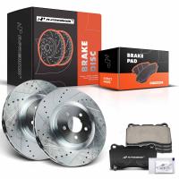 China Front Drilled Rotors & Ceramic Brake Pads for Ford Mustang 2007-2014 for sale
