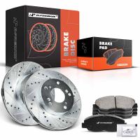 China Front Drilled Rotors & Ceramic Brake Pads for Honda Civic 2012-2015 L4 1.8L for sale