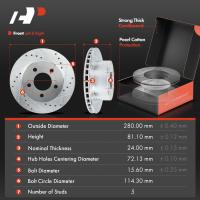 China Front Drilled Rotors & Ceramic Brake Pads for Jeep Cherokee Comanche Wrangler for sale