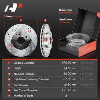 China Front Drilled Rotors & Ceramic Brake Pads for Mercedes-Benz E350 2007-2009 E320 for sale