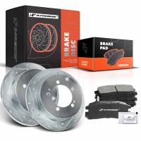 China Rear Drilled Rotors & Ceramic Brake Pads for Chrysler Sebring Dodge Mitsubishi for sale