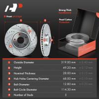 China Front Drilled Rotors & Ceramic Brake Pads for Nissan Altima Murano INFINITI FX35 for sale