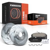 China Rear Drilled Rotors & Ceramic Brake Pads for Ford Mustang 2010-2014 for sale