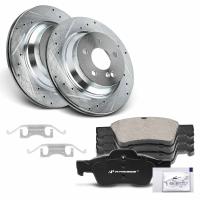 China Rear Drilled Rotors & Ceramic Brake Pads for Mercedes-Benz E320 2003-2005 CLS400 for sale