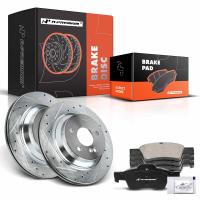 China Rear Drilled Rotors & Ceramic Brake Pads for Mercedes-Benz E320 2003-2005 CLS400 for sale