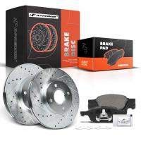 China Front Drilled Rotors & Ceramic Brake Pads for Ford Focus 2005-2007 for sale