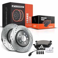 China Front Drilled Rotors & Ceramic Brake Pads for Volkswagen Beetle 2000-2010 Jetta for sale