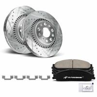China Front Drilled Rotors & Ceramic Brake Pads for Ford Taurus Mercury Sable for sale