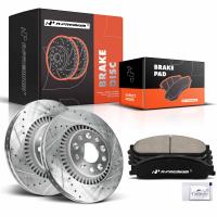 China Front Drilled Rotors & Ceramic Brake Pads for Ford Taurus Mercury Sable for sale