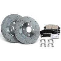 China Front Drilled Rotors & Ceramic Brake Pads for Scion xA 2004-2006 xB L4 1.5L for sale