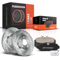 China Rear Drilled Rotors & Ceramic Brake Pads for Ford Mustang 2005-2011 for sale
