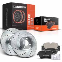 China Front Drilled Rotors & Ceramic Brake Pads for Mini R52 R57 Cooper 2007-2015 for sale