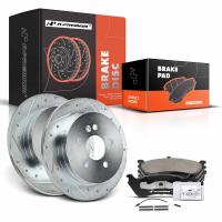 China Rear Drilled Rotors & Ceramic Brake Pads for Mercedes-Benz ML320 W163 1998-2003 for sale