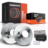 China Front Drilled Rotors & Ceramic Brake Pads for Toyota Tundra 2000-2003 Sequoia for sale
