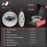 China Front Drilled Rotors & Ceramic Brake Pads for Ford Explorer Lincoln MKS for sale