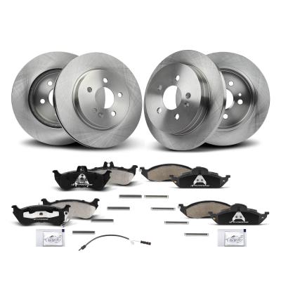 China Front & Rear Disc Brake Rotors & Ceramic Brake Pads for Mercedes-Benz ML320 ML350 for sale