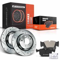 China Rear Drilled Rotors & Ceramic Brake Pads for BMW X3 E83 2004-2010 2.5L 3.0L for sale