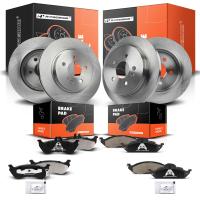China Front & Rear Disc Brake Rotors & Ceramic Brake Pads for Mercedes-Benz ML320 ML350 for sale