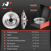 China Front & Rear Disc Brake Rotors & Ceramic Brake Pads for Mercedes-Benz ML320 ML350 for sale