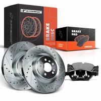 China Front Drilled Rotors & Ceramic Brake Pads for Mercedes-Benz GL320 R350 for sale