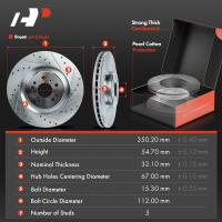 China Front Drilled Rotors & Ceramic Brake Pads for Mercedes-Benz GL320 R350 for sale