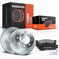 China Rear Drilled Rotors & Ceramic Brake Pads for Dodge Ram 2500 3500 2001-2002 for sale