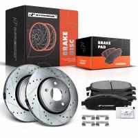 China Front Drilled Rotors & Ceramic Brake Pads for Jeep Grand Cherokee 2005-2010 for sale