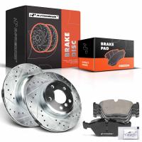 China Front Drilled Rotors & Ceramic Brake Pads for BMW X3 2004-2010 3.0L for sale